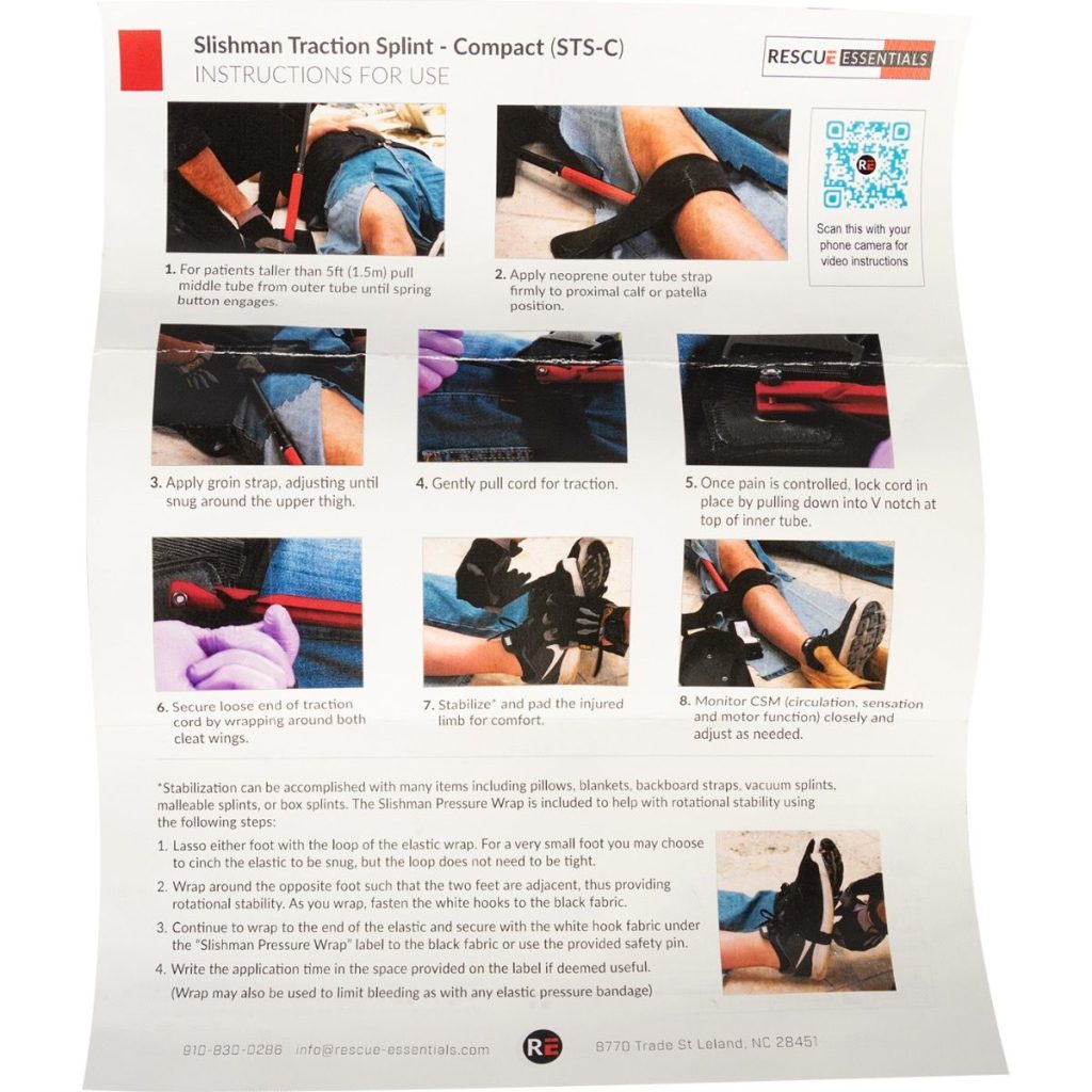 Slishman Traction Splint - Get Tactical Supply